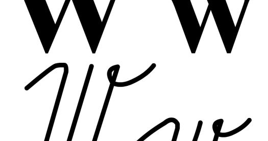 Simple letter Ww by Nina Máčová | Download free STL model | Printables.com