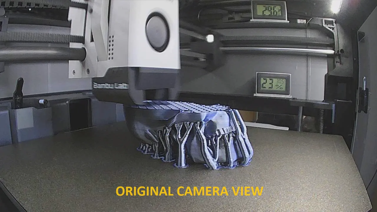 BambuLab P1S/P1P better internal camera angle by Tomáš Špaček ...