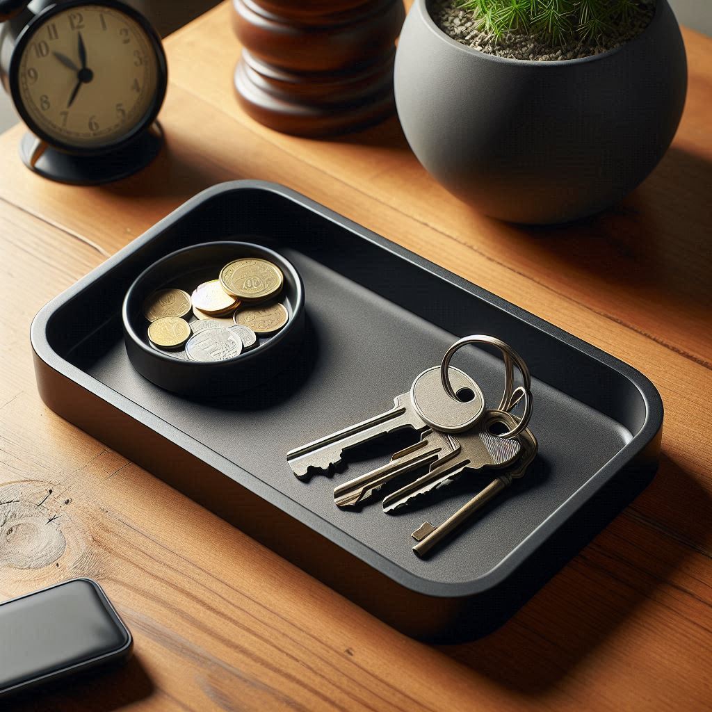 Design Key Tray with Coin Bowl by Deltaprints | Download free STL model ...