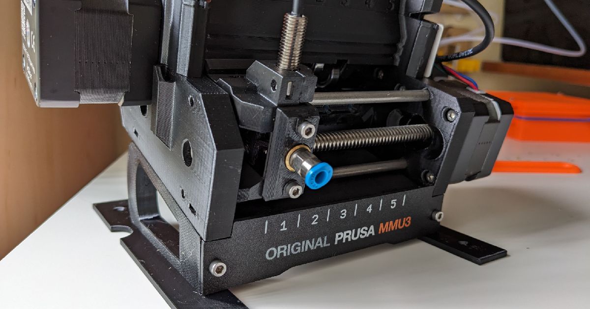 MMU3 stand for on top of Lack enclosure by MartinOs | Download free STL ...