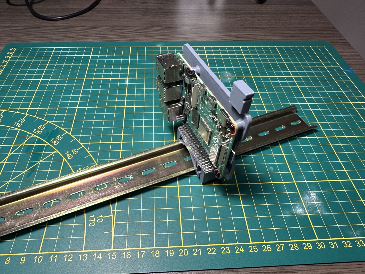 Raspberry Pi DIN Rail Mount by robobit | Download free STL model ...