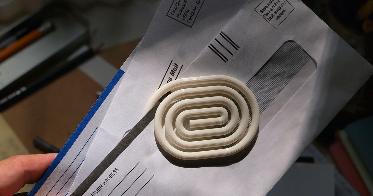 Extra Large Paper Clips by h2odragon | Download free STL model ...