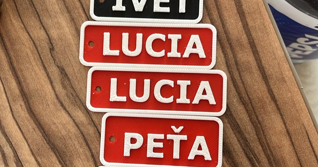 Name label with generator by mbadin | Download free STL model ...