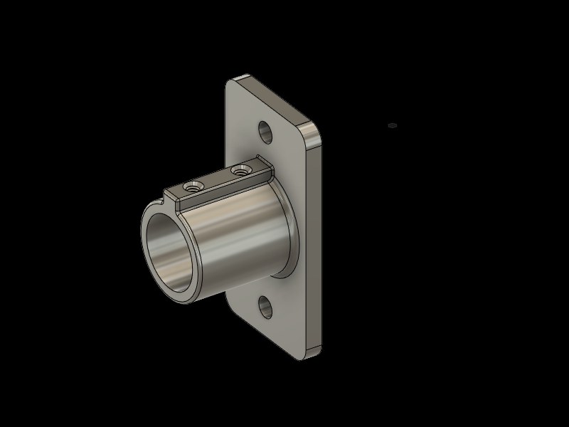 Rail Pipe Support for 1 Inch Dia by PGold | Download free STL model ...