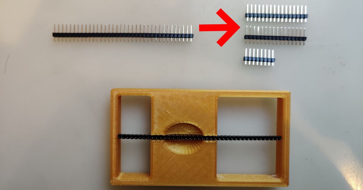 Pin header snap fixture (parametric - OpenSCAD) by 3Ddy | Download free ...