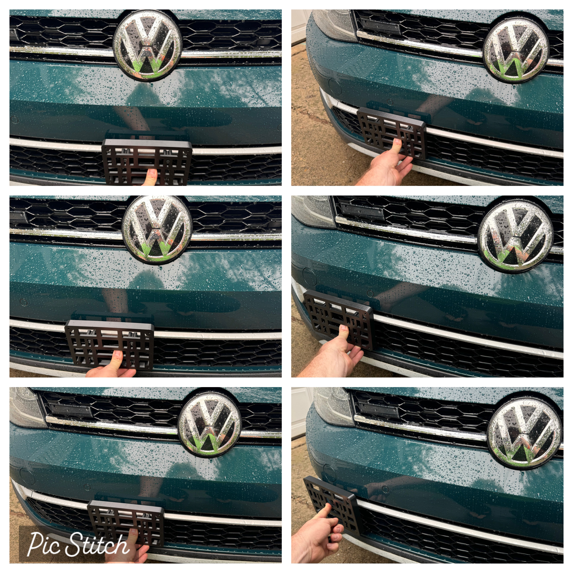 2018 Volkswagen Golf Alltrack Front License Plate Bracket por ross549 ...
