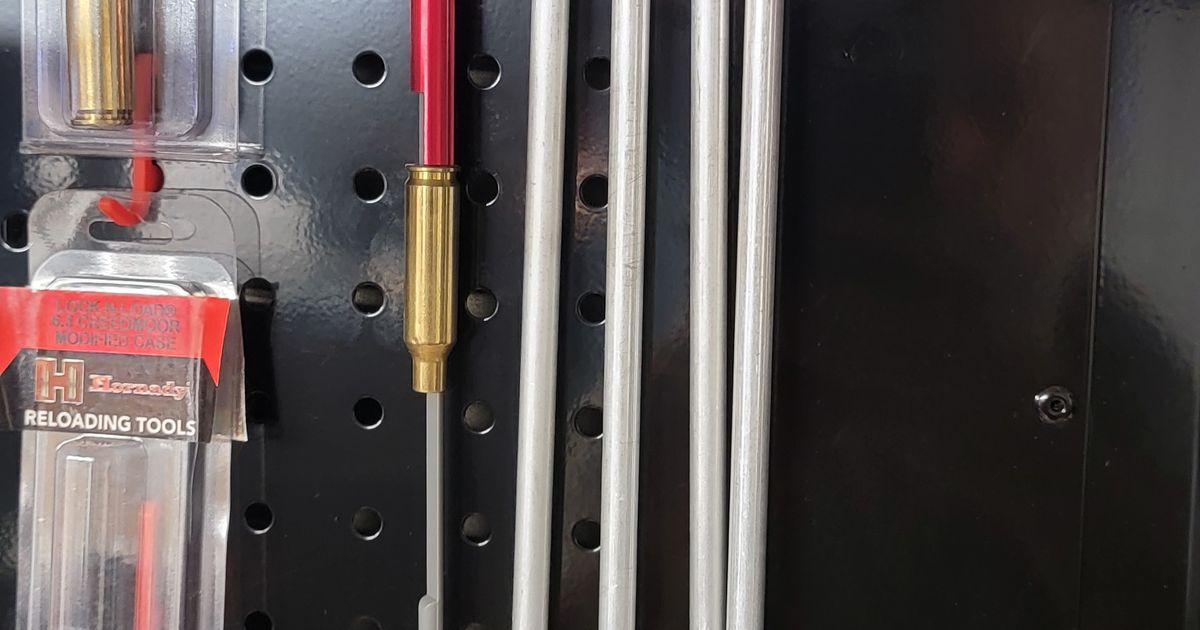 Primer tube holder for peg board by VE2YTQ | Download free STL model ...