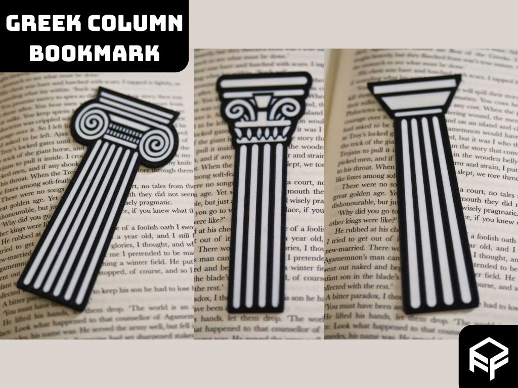 Greek column bookmark by FF3D Makes | Download free STL model ...