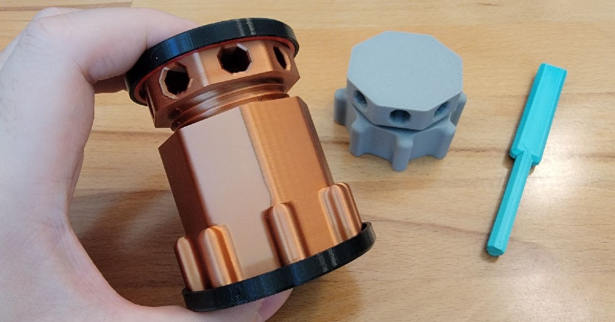 Rotating TPU Endcaps for Adjustable Height Support by Lndnny | Download ...