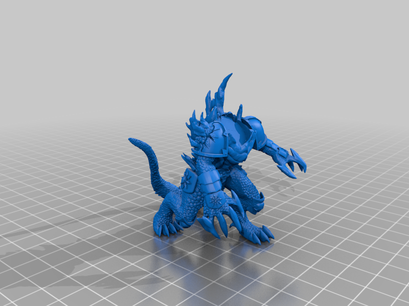 Kaiju Alpharius/Sobek The Thousandth Son seperated heads by muvoksi ...
