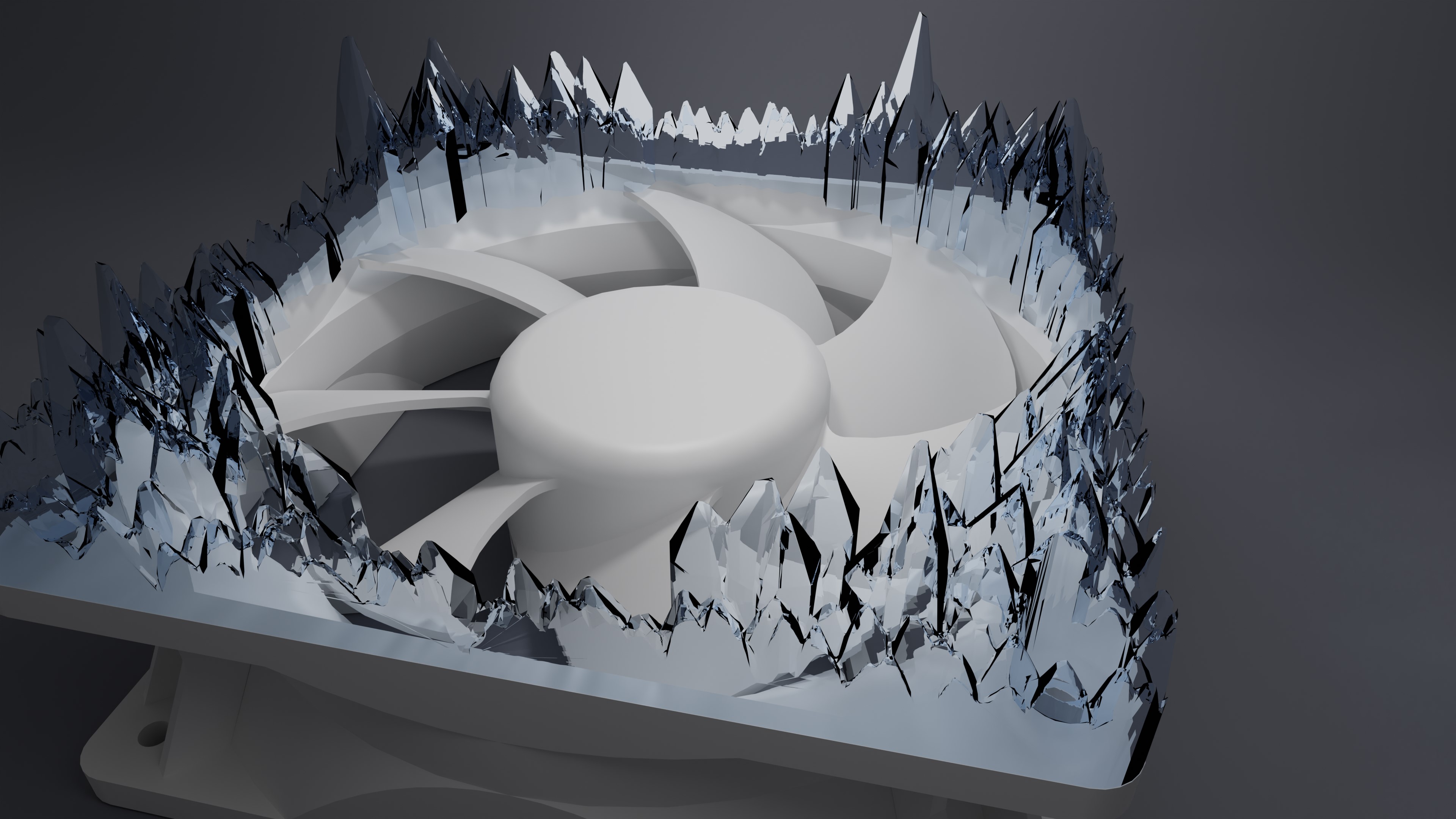 120mm fan ice crystals by 3DJunkPile | Download free STL model ...