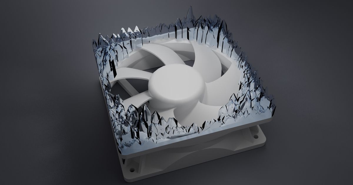 120mm fan ice crystals by 3DJunkPile | Download free STL model ...