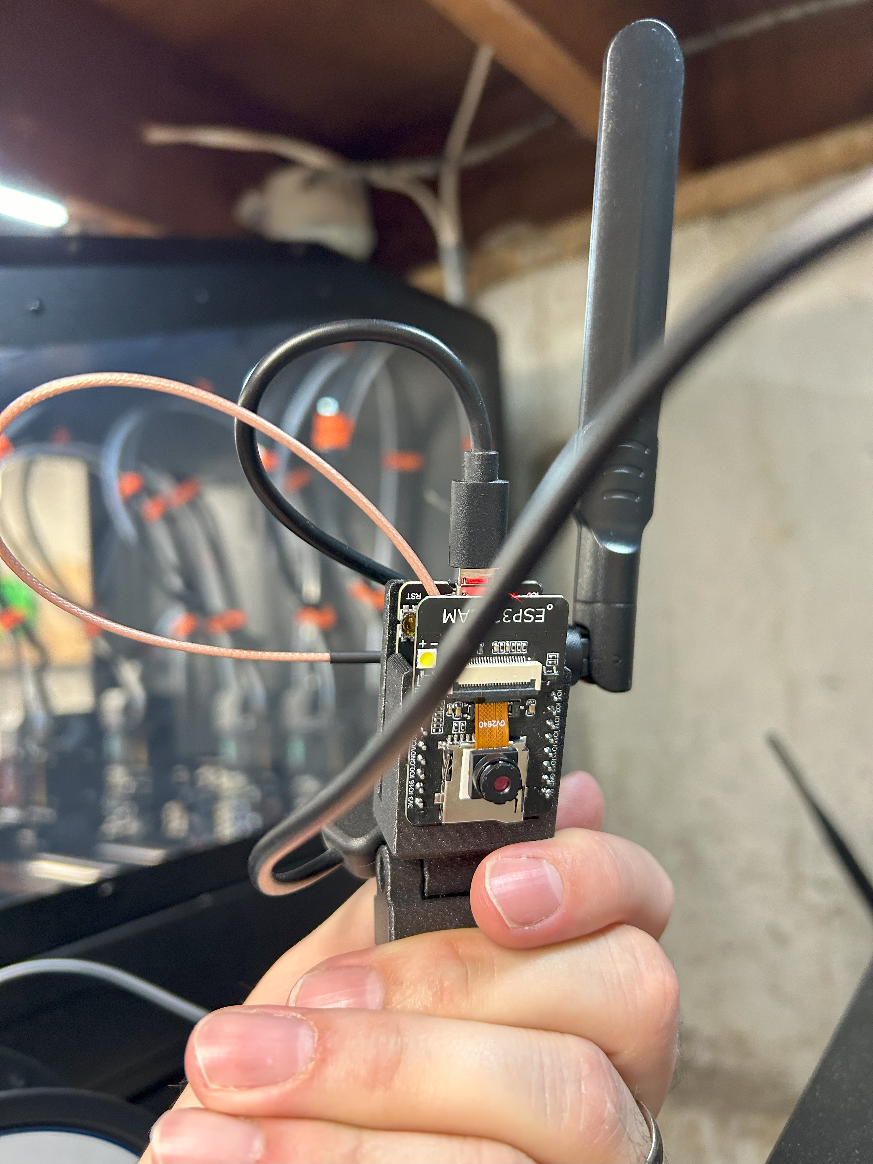 Esp32 Cam Mount Added Antenna Mount By Chris Riley Download Free Stl