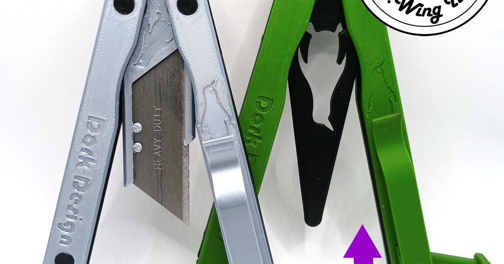 Rockhopper Balisong Utility or Trainer Knife - Fully Printable with ...
