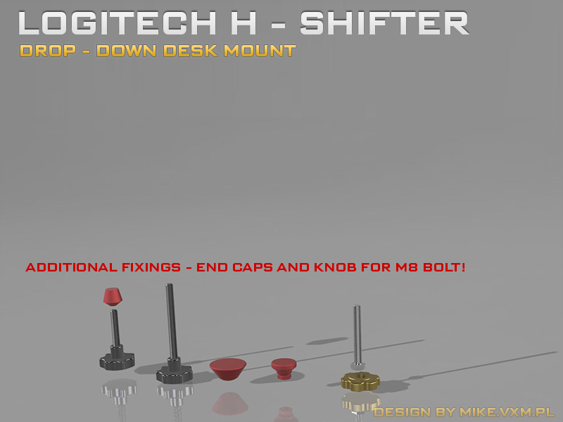 Logitech Shifter Drop Down Desk Mount von Mike | Kostenloses STL-Modell ...
