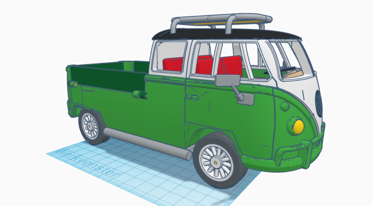 VW Bus Pickup Year 1968 Designer Ed van der Heijden. by Ed van der ...