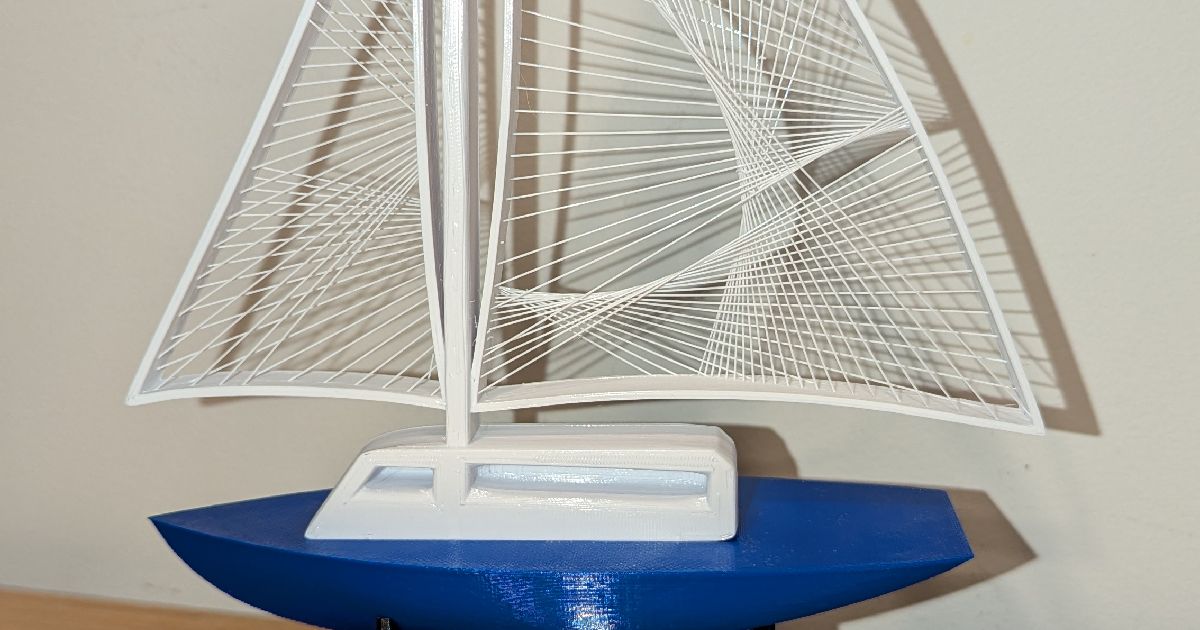 Sailboat Display Stand by nuggetron22 | Download free STL model ...