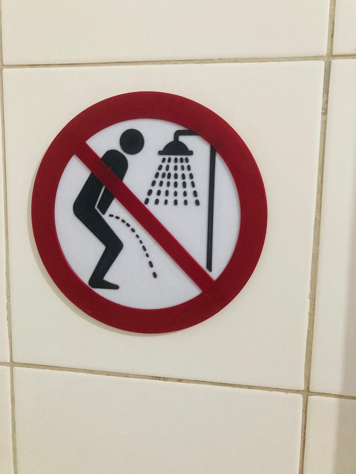 Prohibition Sign for Shower by arthur.gritzky | Download free STL model ...