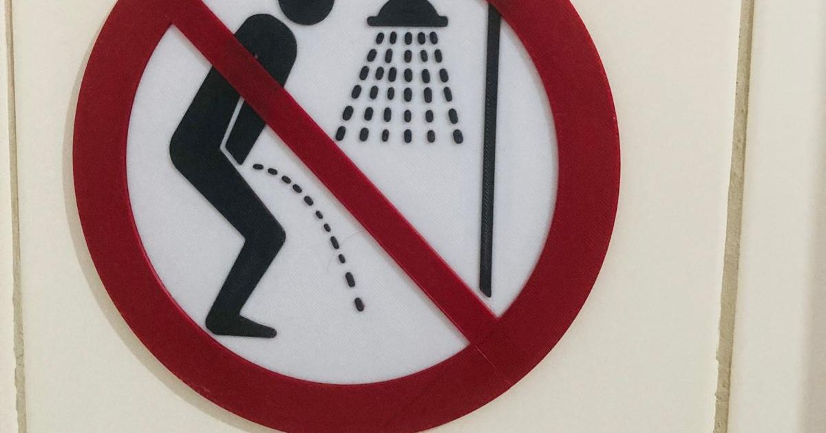 Prohibition Sign for Shower by arthur.gritzky | Download free STL model ...