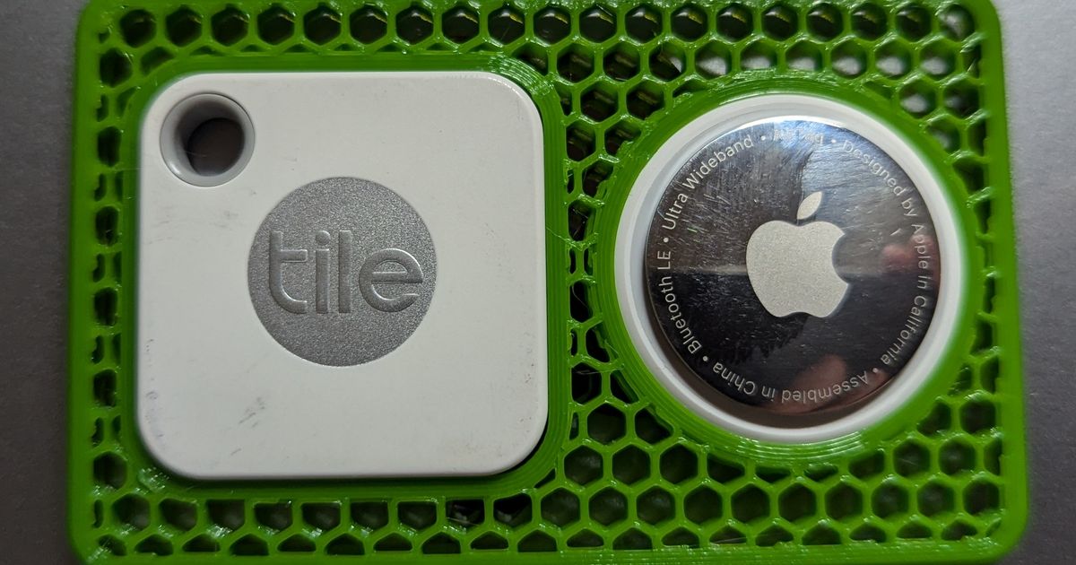 AirTag + Tile Mate 2020 Wallet Card by takarocks | Download free STL ...