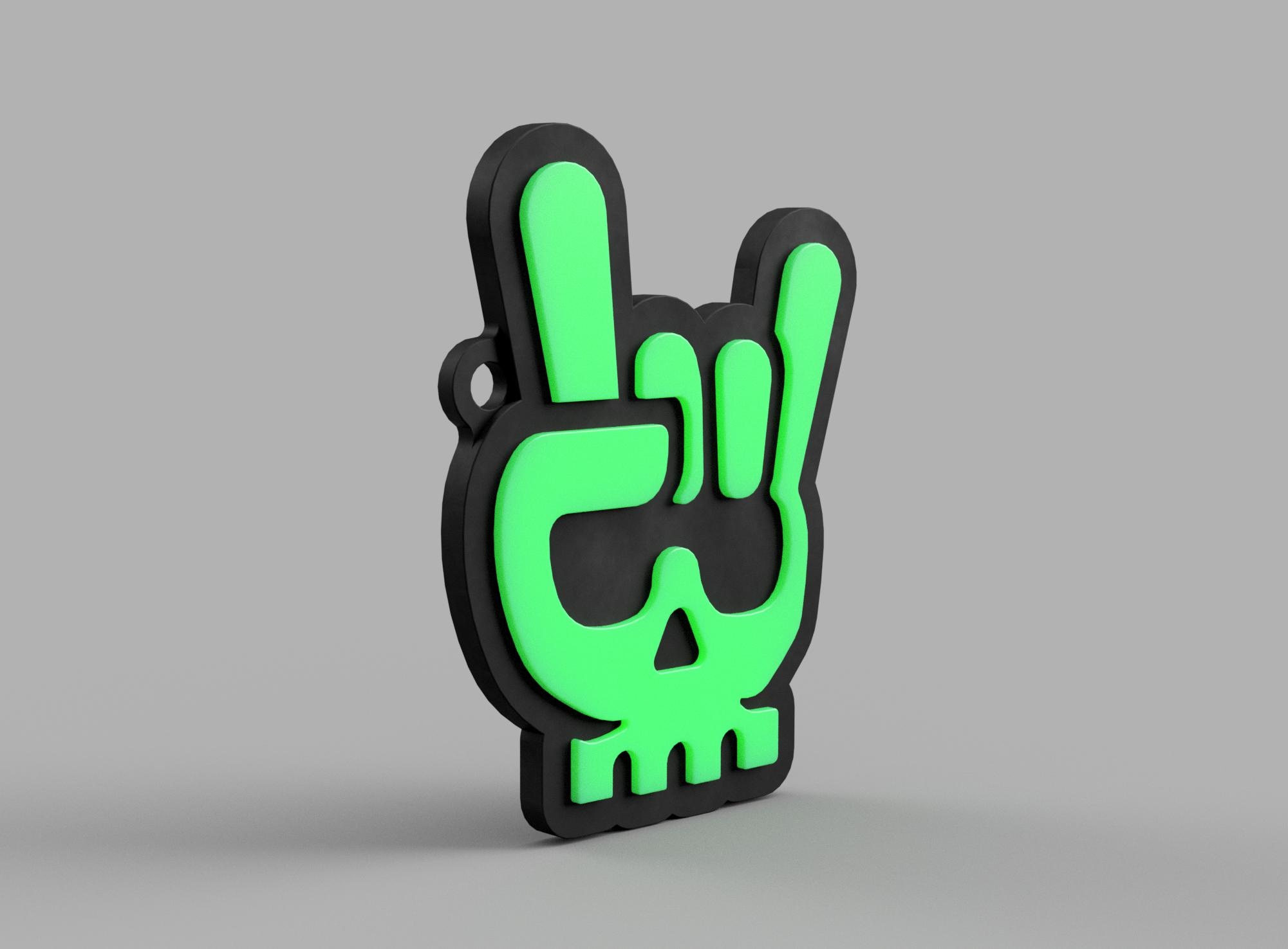 Skull Keychain by Rafutti | Download free STL model | Printables.com