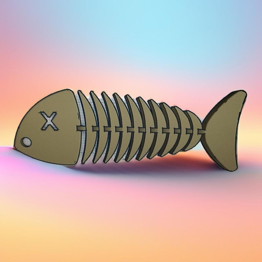 Flexi fish keychain by XMX.PL | Download free STL model | Printables.com