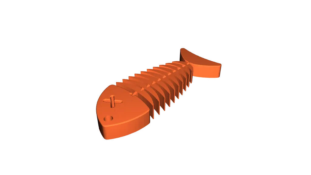 Flexi fish keychain by XMX.PL | Download free STL model | Printables.com