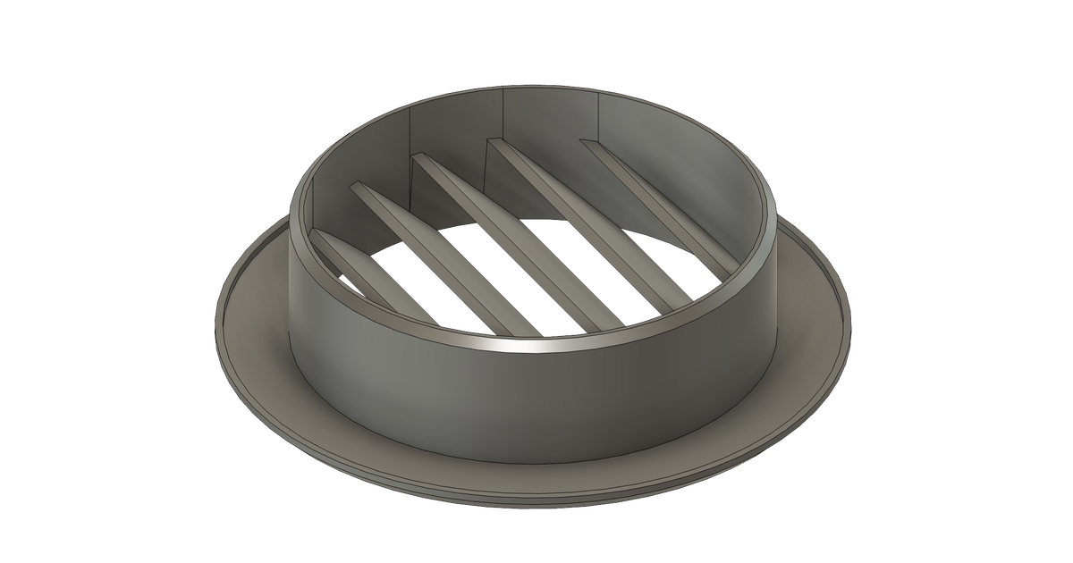 6 Inch Round Floor Register Calimaero® TVSA Round Ceiling Vent Cover ...