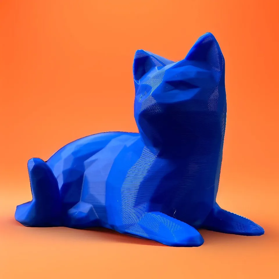 Low poly cat by GHEIRMAN | Download free STL model | Printables.com