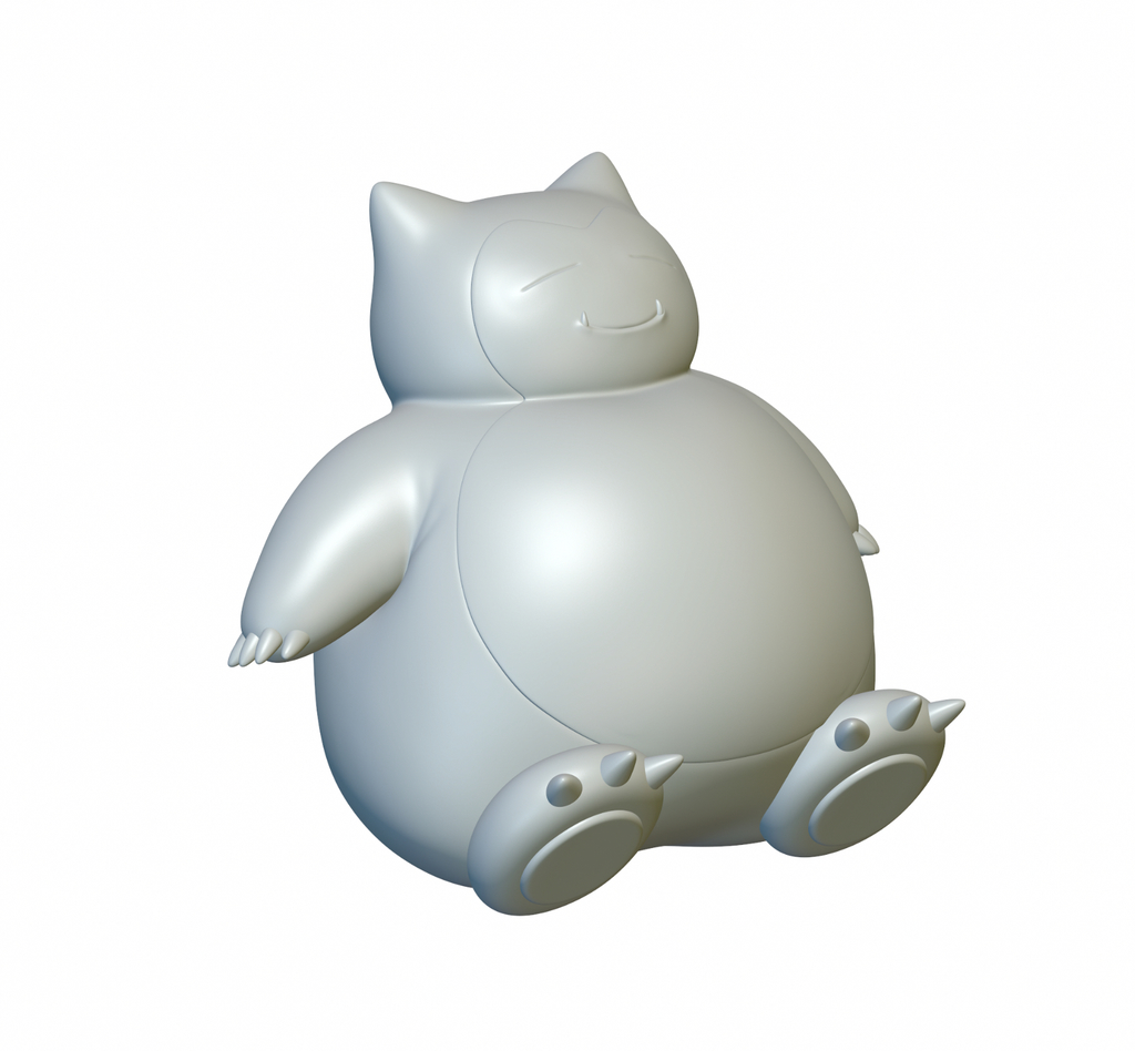 Pokemon Snorlax #143 - Optimized for 3D Printing by 3Dprint1UP ...