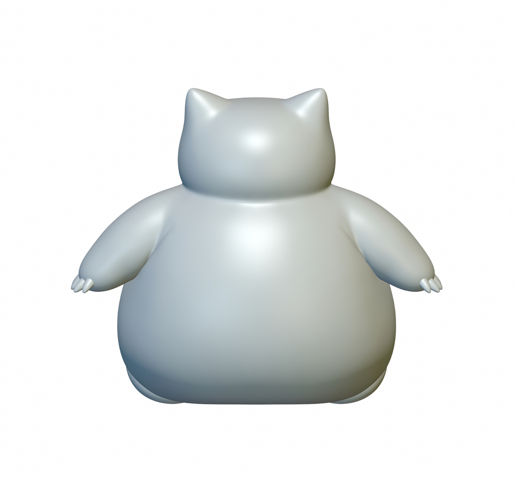 Pokemon Snorlax #143 - Optimized for 3D Printing by 3Dprint1UP ...