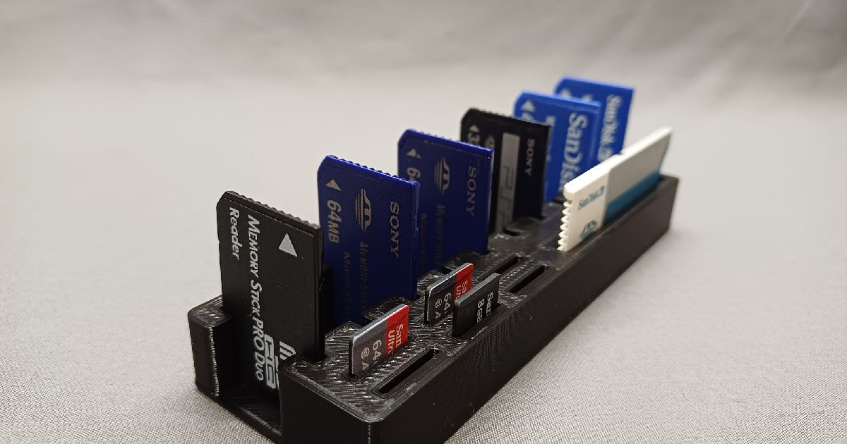 PSP Memory Card Organizer by William Alger | Download free STL model ...