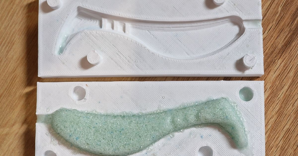 Mold for casting ripper fish lures. by Piotr Martenka | Download free ...