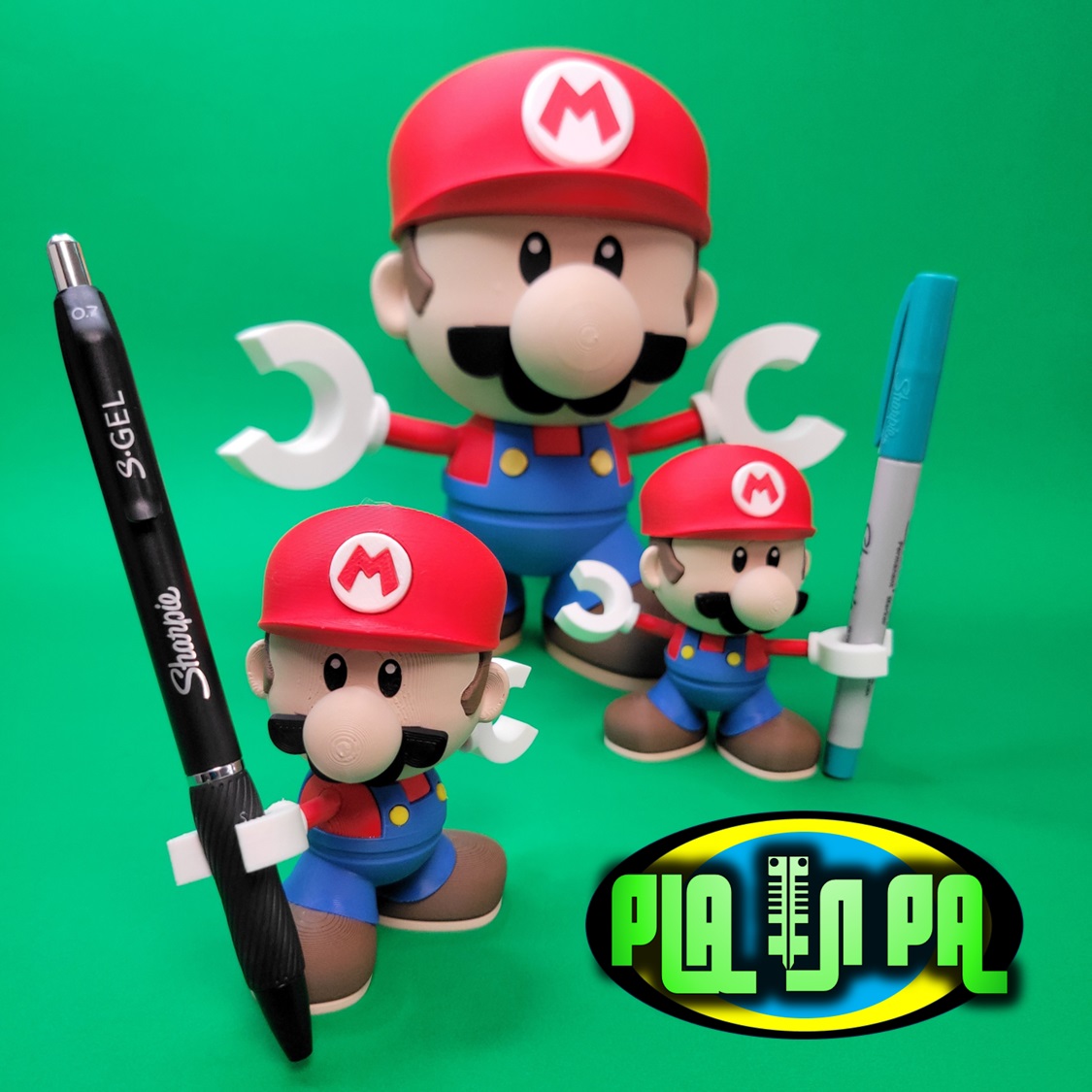 ARTICULATING TOY MINI MARIO MULTI PART by PLA-N-PA | Download free STL ...