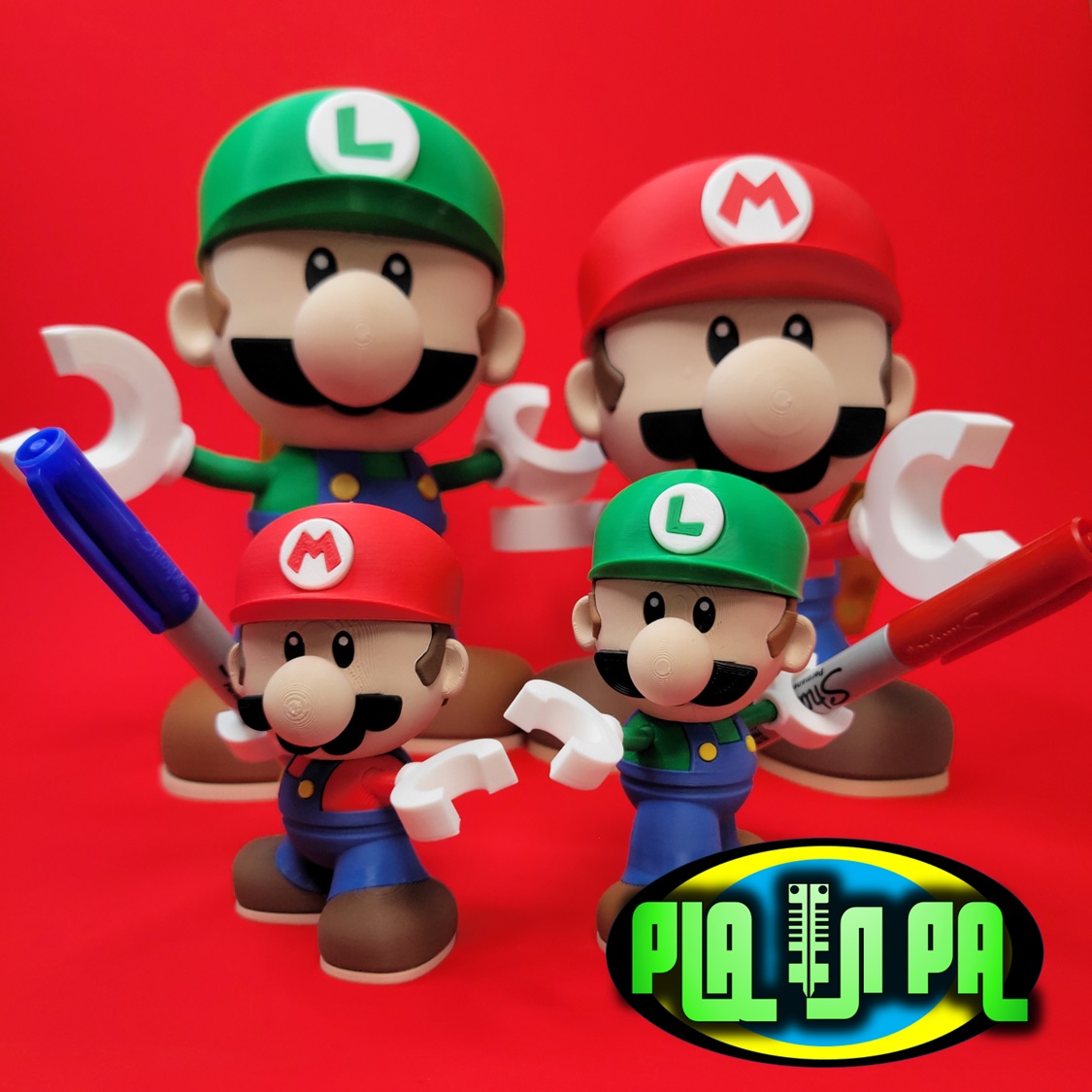 ARTICULATING TOY MINI MARIO MULTI PART by PLA-N-PA | Download free STL ...