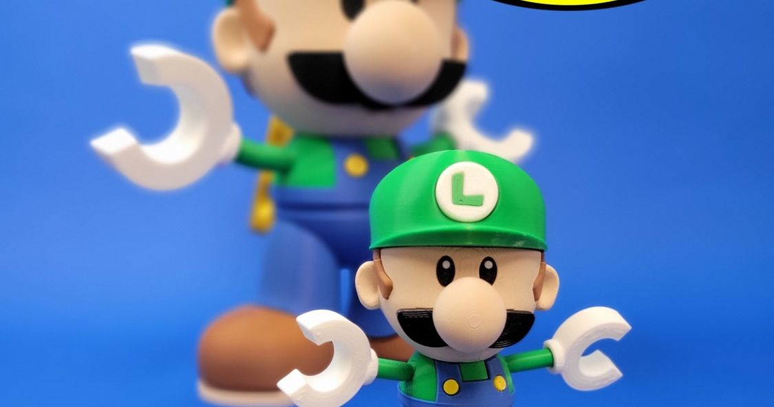 ARTICULATING TOY MINI LUIGI MULTI PART von PLA-N-PA | Kostenloses STL ...