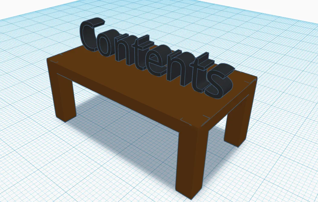 Table of Contents by Acceptable Printing | Download free STL model ...