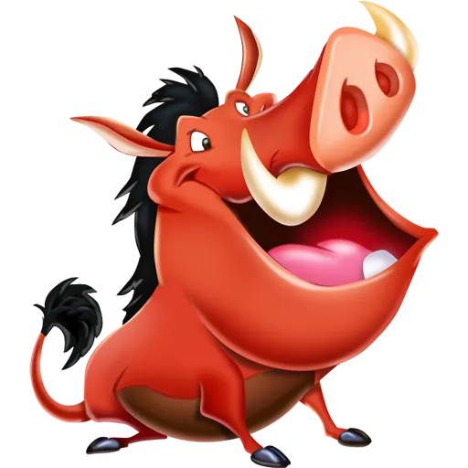 Pumbaa from Lion King by Skeleton Dan | Download free STL model ...
