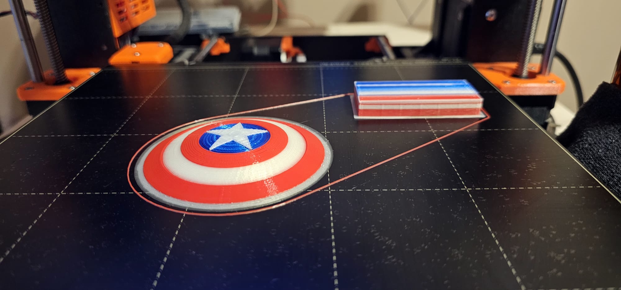Captain America Shield (Multi-material) by Marks | Download free STL ...