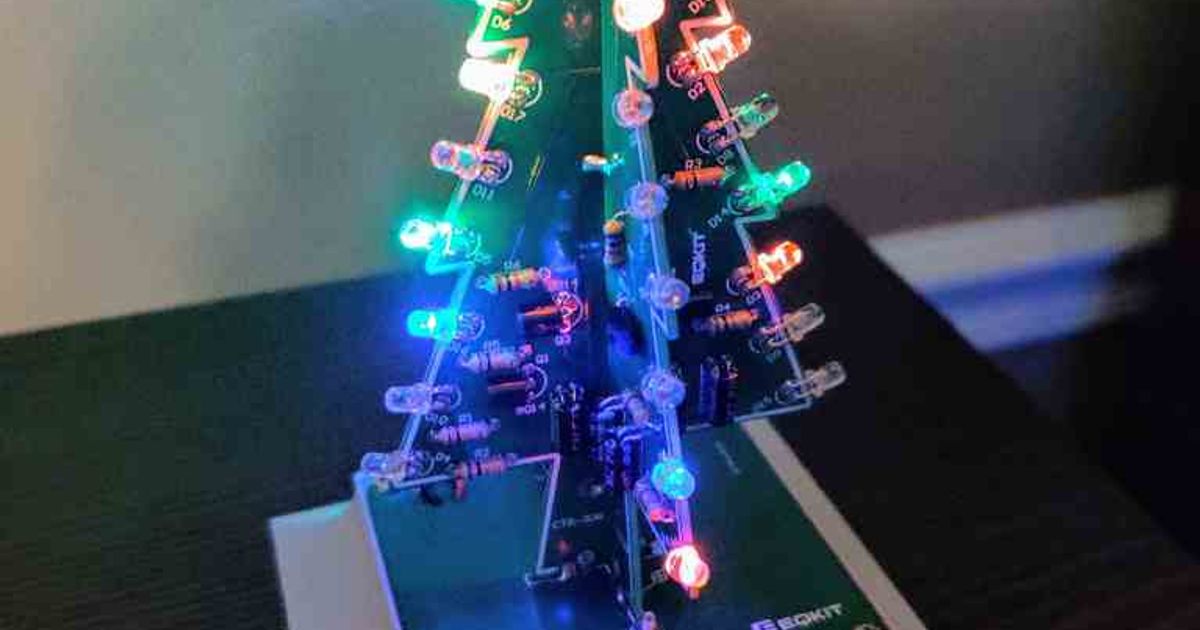 RGB LED Christmas Tree Stand by John U | Download free STL model ...