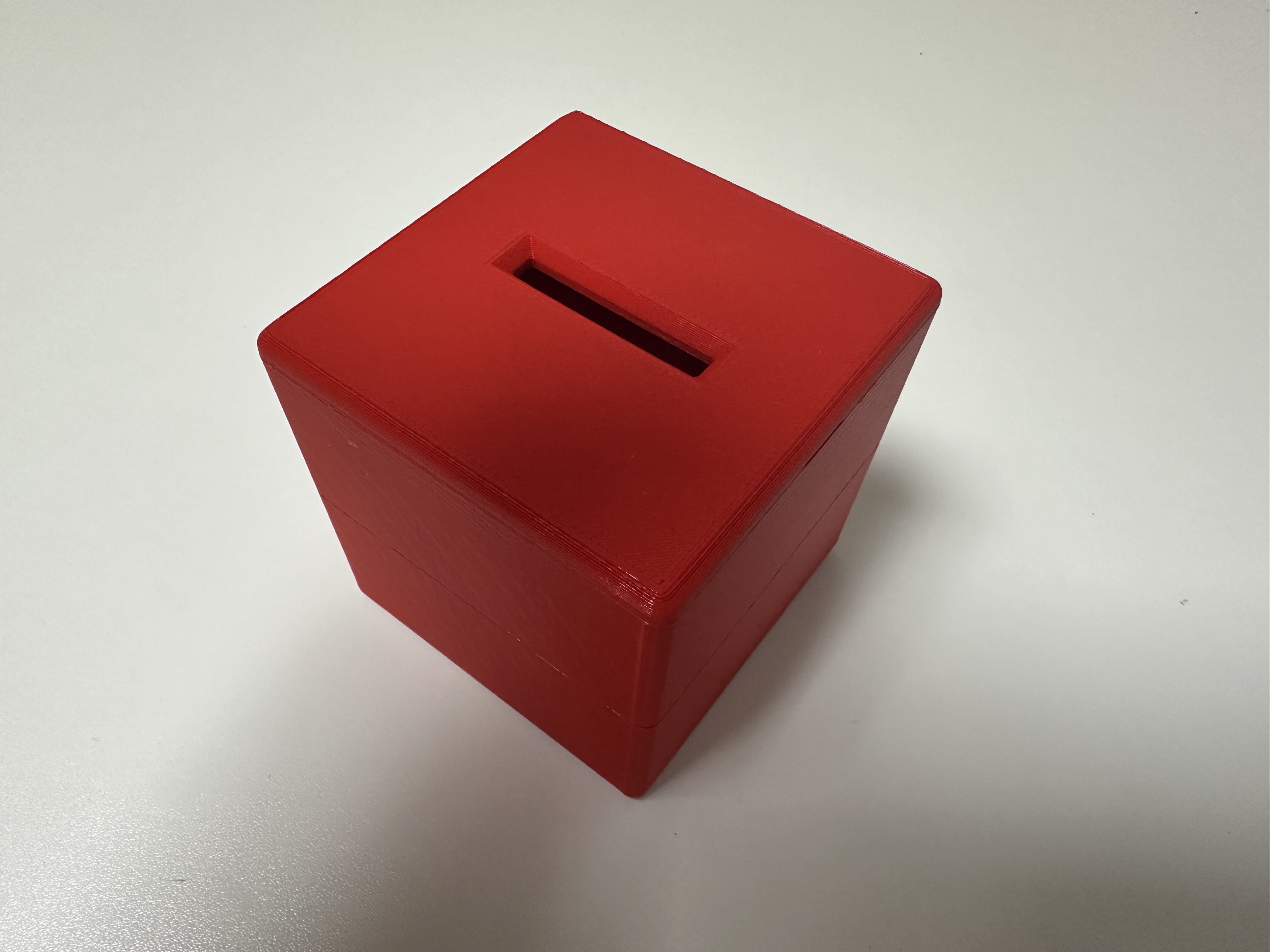 piggy bank / donation box - easy to open - simple design - 12,5 cm by ...