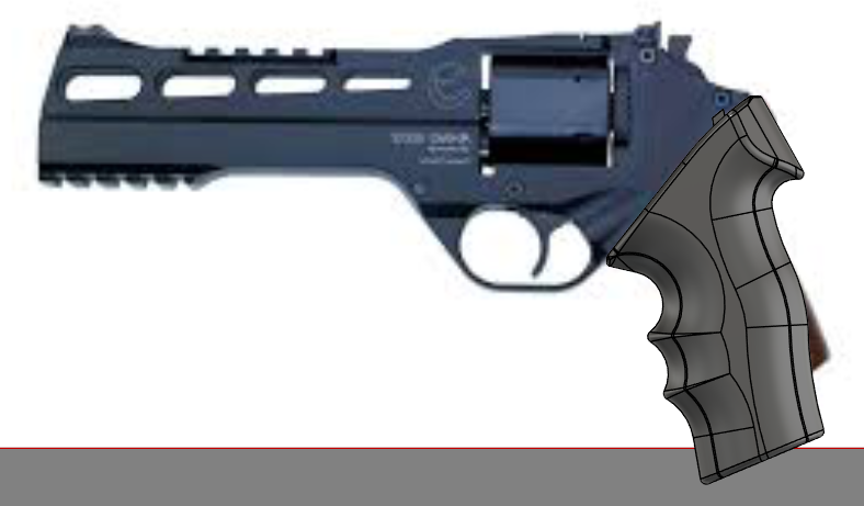 Airsoft Chiappa Rhino Ergonomic Grip Low Beavertail by Thor | Download ...