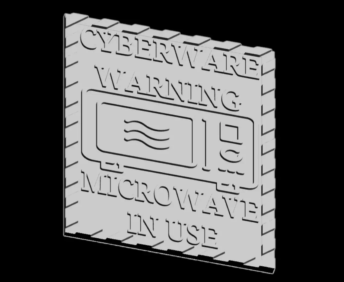 CYBERPUNK CYBERWARE SIGN by NovaLabs3D | Download free STL model ...