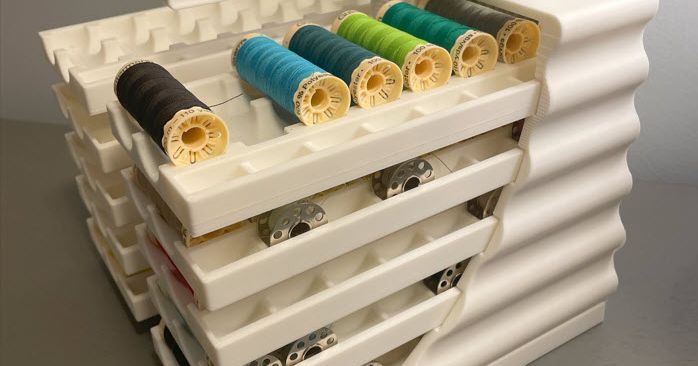 DuoHandler for Sewing thread and bobbin roll holder rack by Ghislain ...