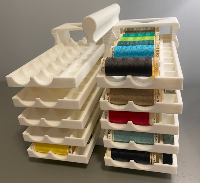 DuoHandler for Sewing thread and bobbin roll holder rack by Ghislain ...