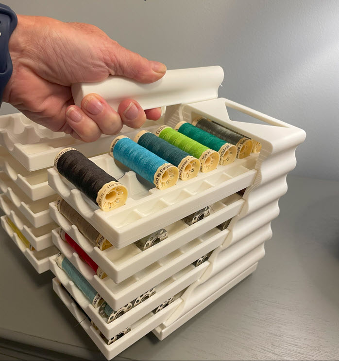 DuoHandler for Sewing thread and bobbin roll holder rack by Ghislain ...