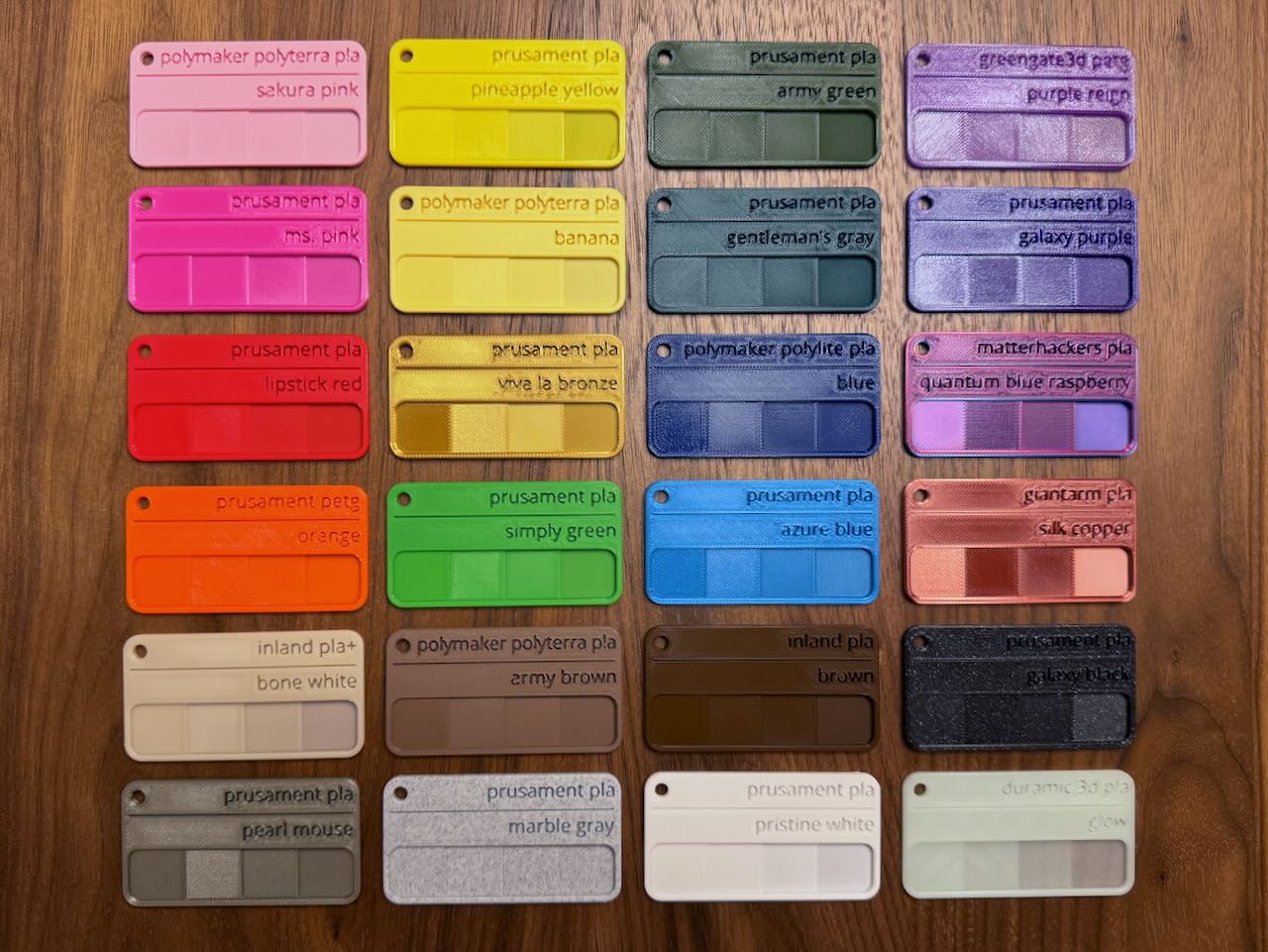 Filament Swatch Card with Label par Matt Cooper | Téléchargez ...