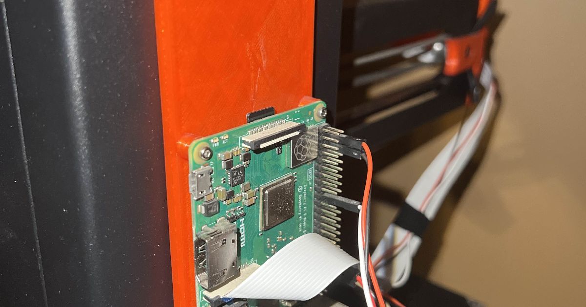 Wanhao Duplicator i3 Mini Raspberry Pi Mount by TheAppleFreak | Download free STL model ...