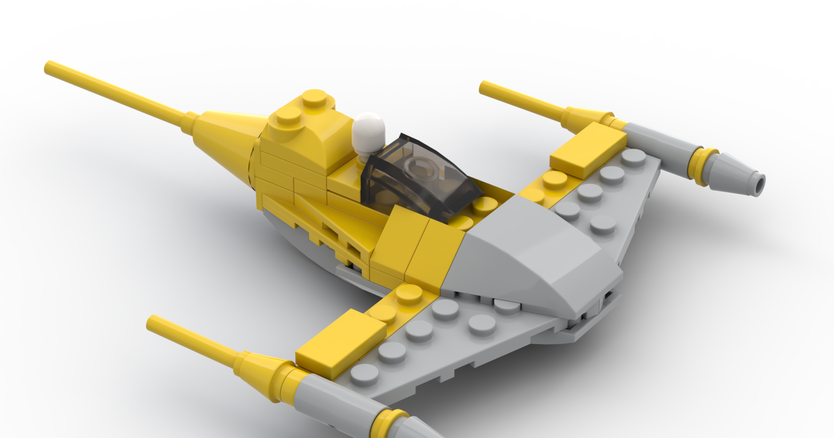 Brick Set Naboo Starfighter Mini Scale by Brickmaster | Download free ...