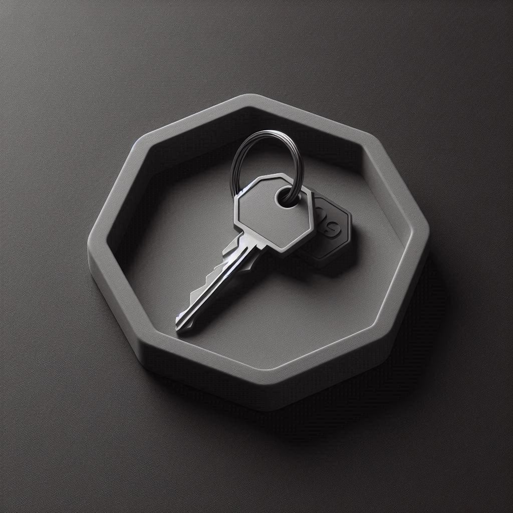 Octagonal Design Key Tray by Deltaprints | Download free STL model ...